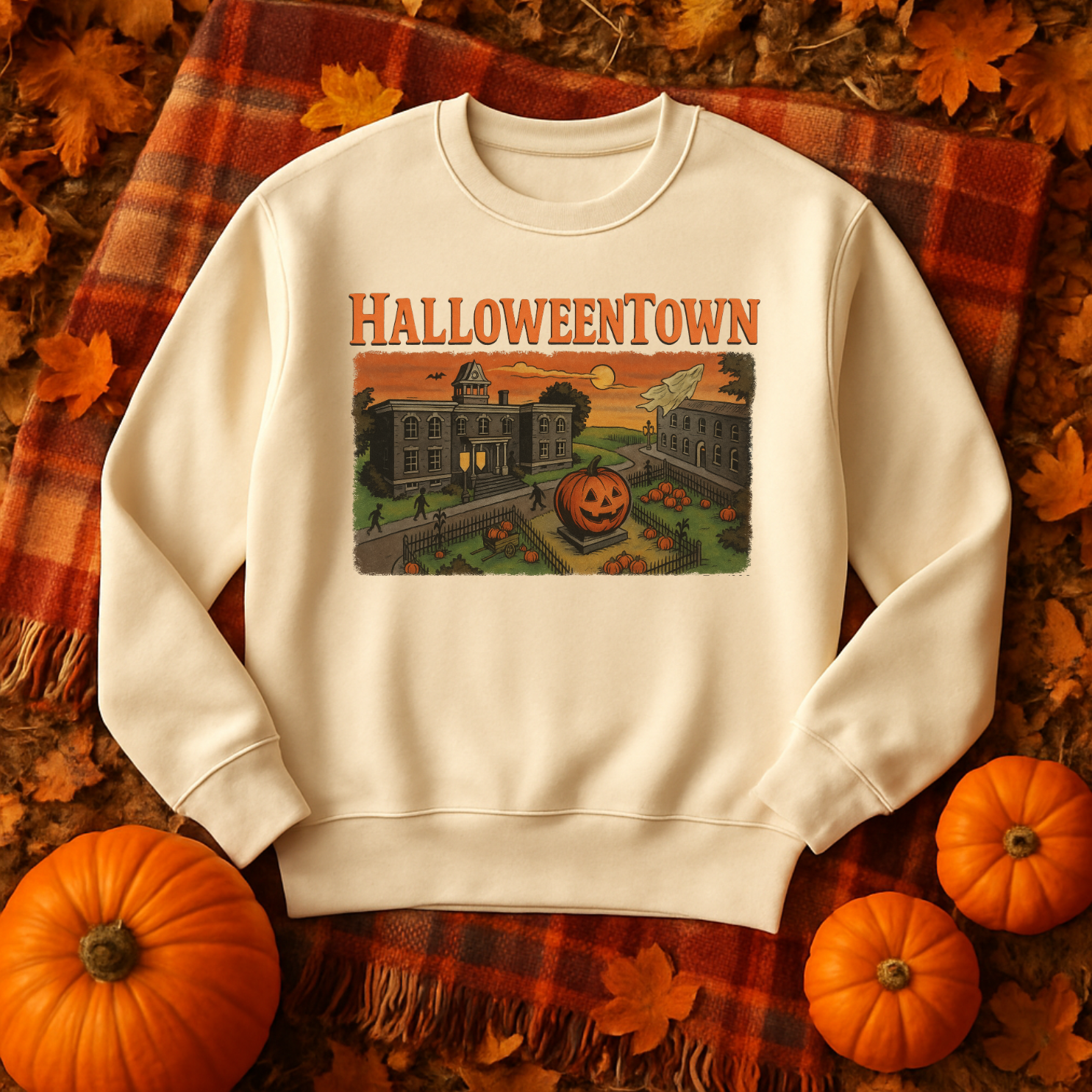 Halloweentown Sweatshirt – Poppy Rose Art and Designs